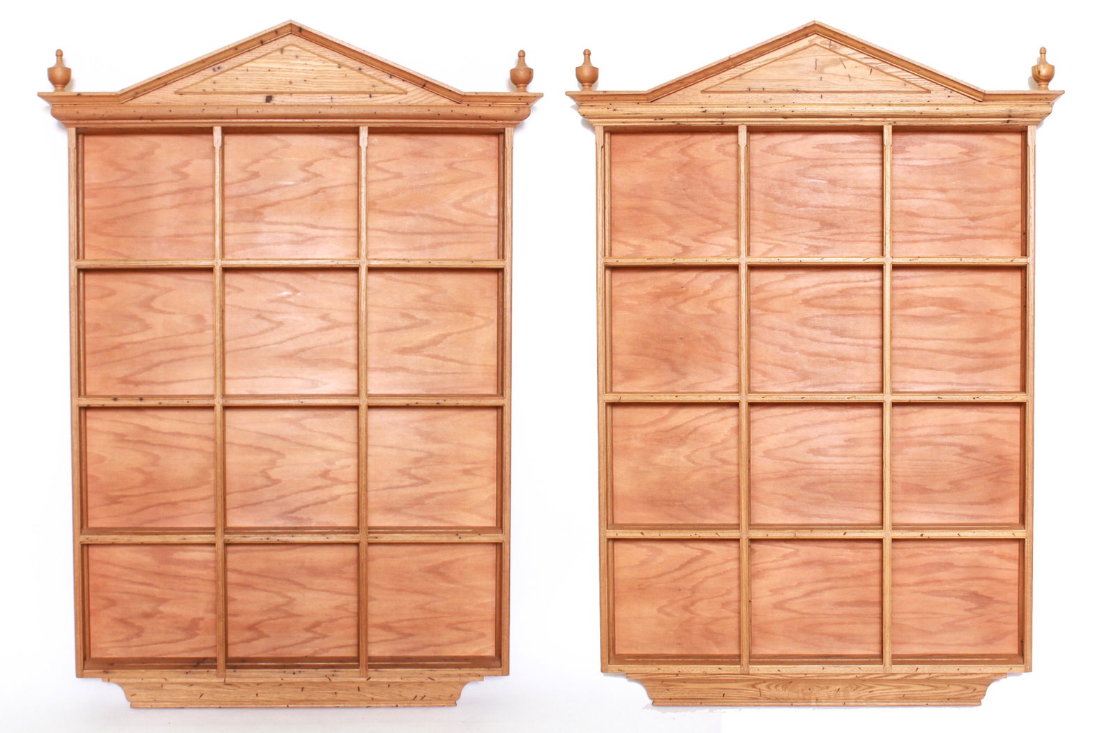 Oak Architectural Open Wall Display Units, Pair - Jan 19, 2020 ...