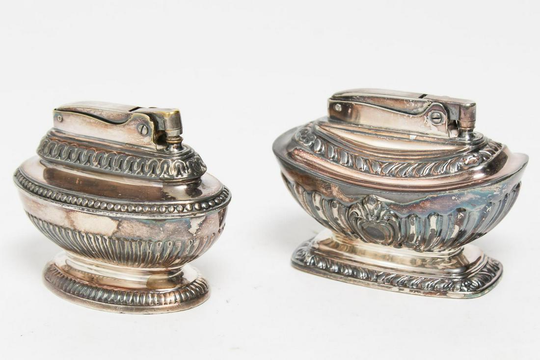 Ronson Silver Plate Table Lighters