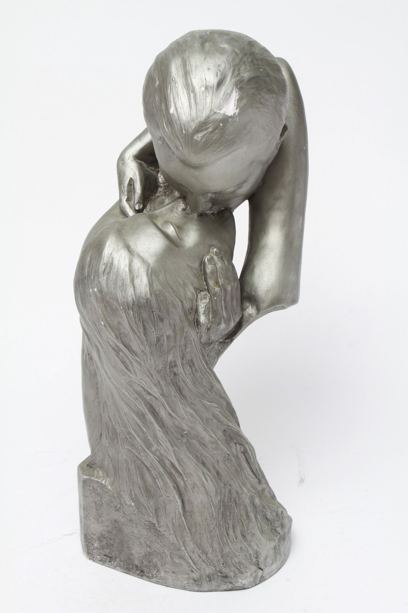 David Fisher "kissing Couple" Plaster Sculpture