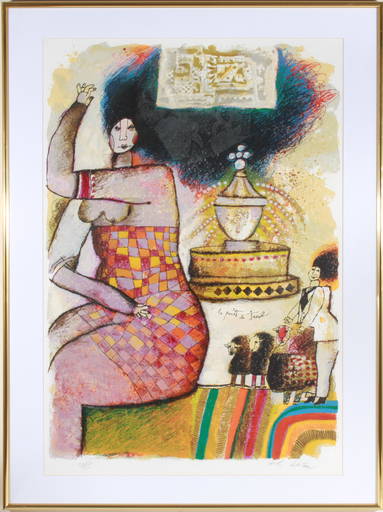 Theo Tobiasse "le Puits De Jacob" Lithograph