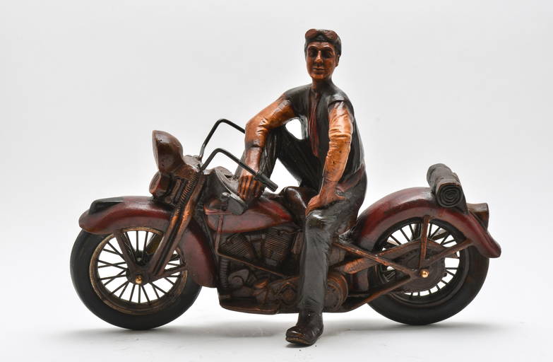 Harley Davidson Motorcycle Modern Resin Sculpture