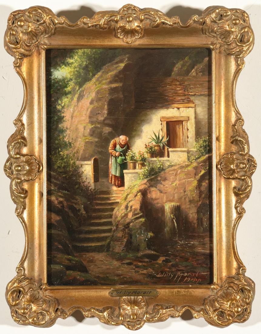 Willy Moralt "The Gardener" Oil on Panel - Jul 12, 2020 | Auctions at ...