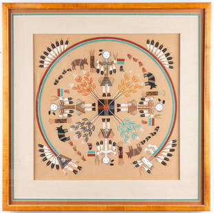 Native American Navajo Sand Painting