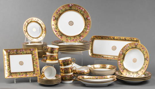 Porcelain Dinner Service Pieces By Bernardaud