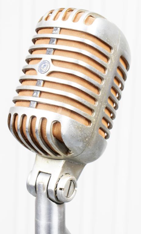 Shure Unidyne Model 55s Microphone On Stand