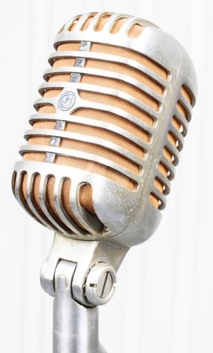 Shure Unidyne Model 55s Microphone On Stand