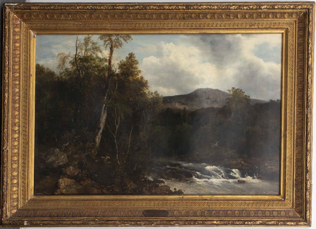 Frederick R. Lee Landscape Oil On Canvas