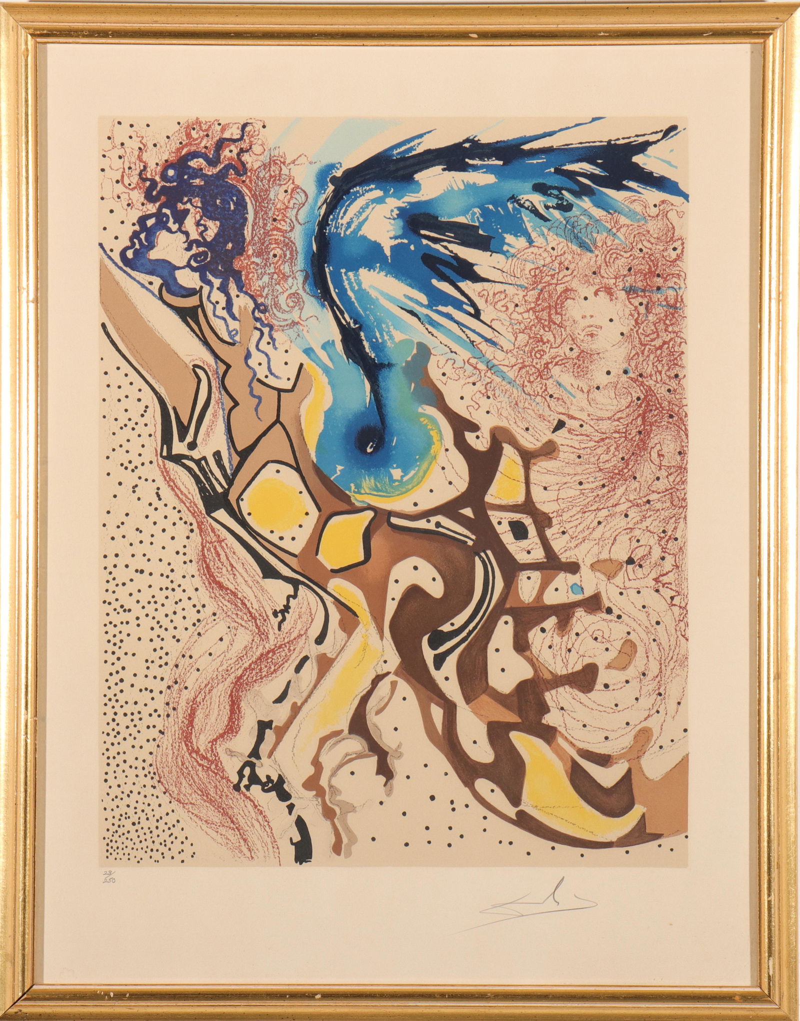 Salvador Dalí "angels Of Rebirth" Lithograph