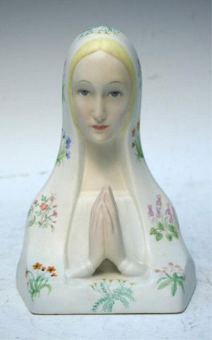 Lenci Italian Ceramic Madonna Figure Ca. 1930s