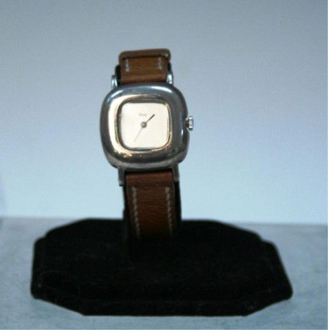 French Obrey Sterling Silver Handmade Watch 1980s
