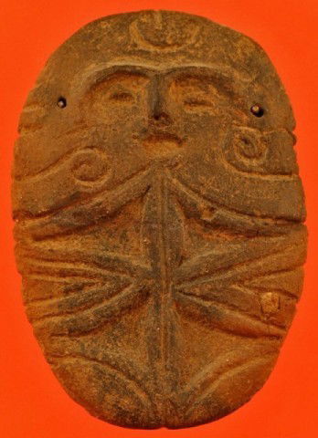 Jomon Terracotta Disc of Flattened Human Figure