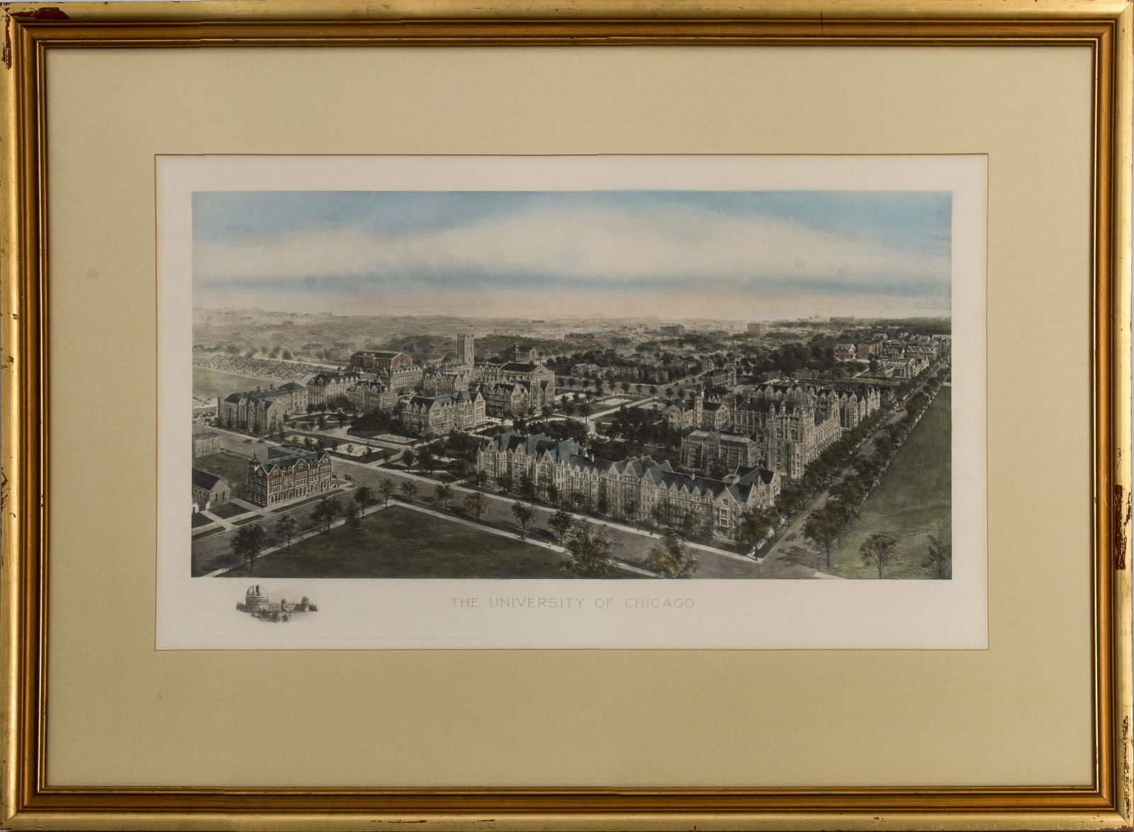 Richard Rummell "university Of Chicago" Engraving