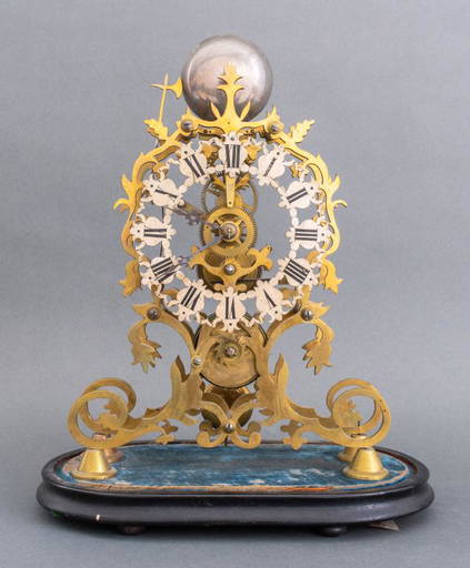French Gilded Brass Skeleton Clock, 19th C. - Dec 04, 2022 | Auctions ...