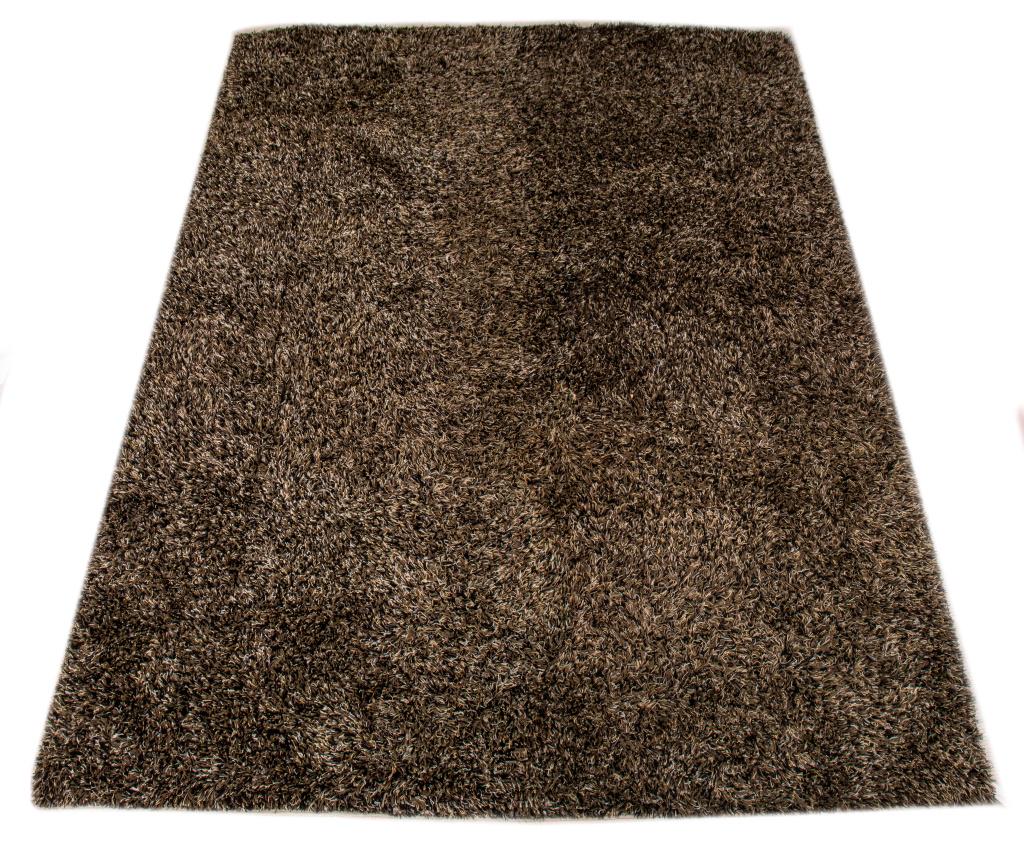 Modern Brown Shag Rug / Carpet, 8' X 10'