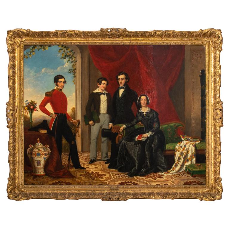 Samuel Butler Attributed Oil On Canvas