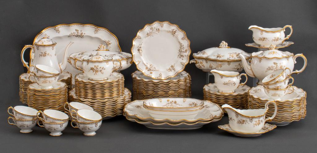 Royal Crown Derby Large Assembled Dinner Service, Each Piece With Iron ...