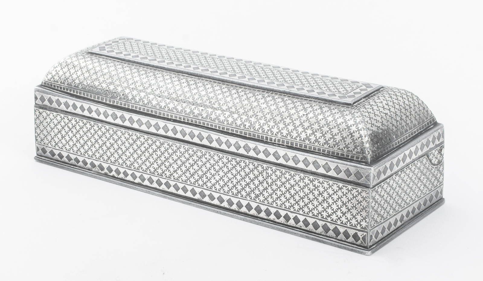 Indian Silver Inlaid Steel Box Or Coffer Auction