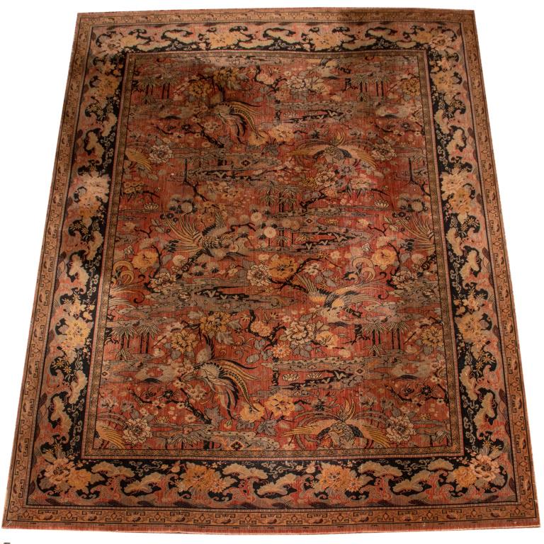 M. J. Whittal Anglo-persian Birds Of Paradise Rug Auction