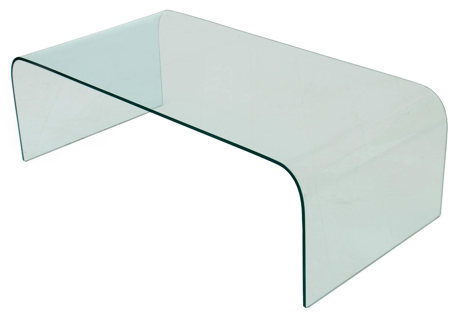 Modern Waterfall Glass Coffee Table Auction