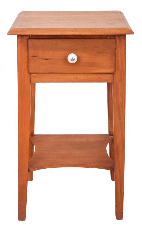 Primitive Country Style Wooden Nightstand Auction