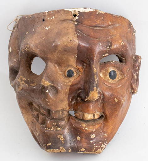 Mexican Two Faced Mask, 20th C