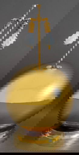 Karl Springer Spherical Brass Table Lamp