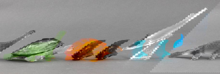 Seven Crystal & Glass Animals