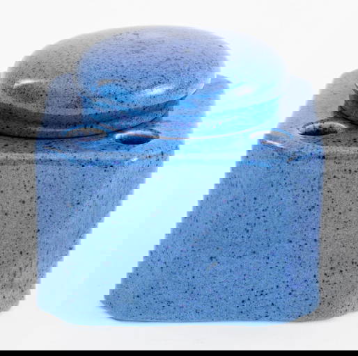 Moorcroft Blue Speckle Glazed Ceramic Inkwell