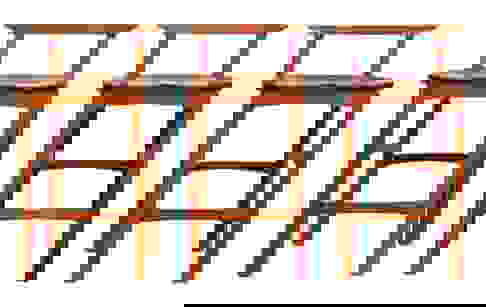 Thomas Moser Wooden Bar Stools, 20th C., 3 Auction