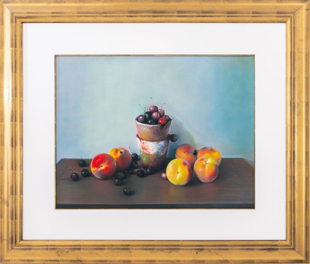 Andrew Hemingway "still Life..." Pastel On Paper Auction