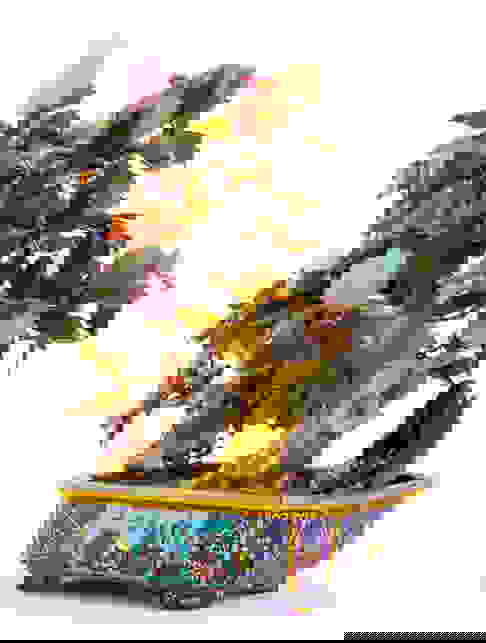 Chinese Hardstone Gilt Tree In Cloisonne Pot Auction