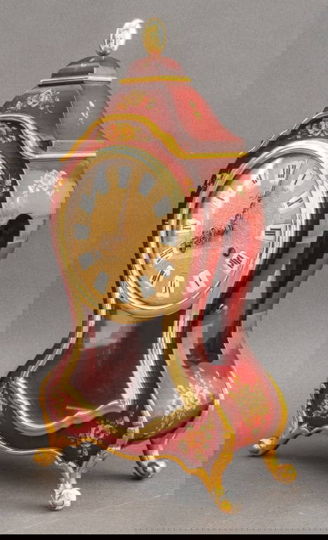 Le Castel Vintage Swiss Lacquered Cartel Clock Auction