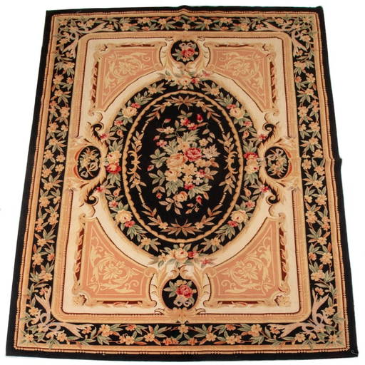 Aubusson Style Neoclassical Rug, 8' 6" X 5' 8"