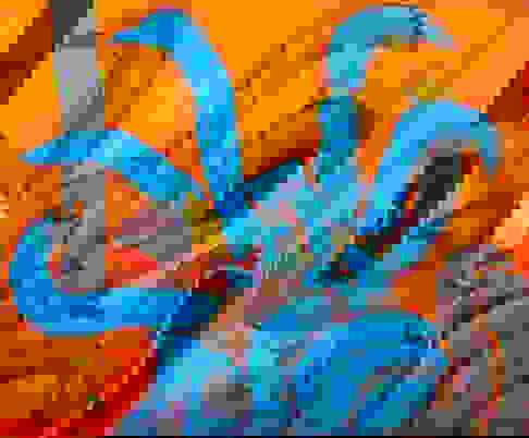 William Scharf "excalibur's Eggs" Mixed Media Auction