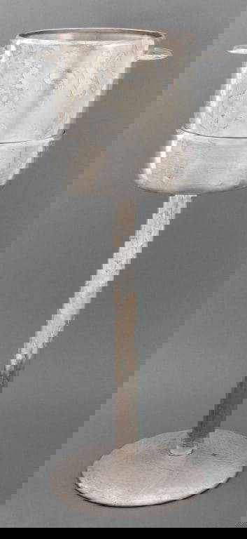 Oneida Italian Sambonet Steel Ice Bucket On Stand Auction