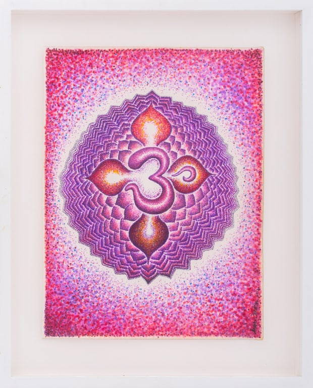 Andrew Zeutzius "sahasrara Crown Chakra" Ink Auction