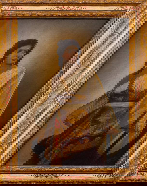 After August Riedel "judith" Oil On Canvas, 1877 Auction