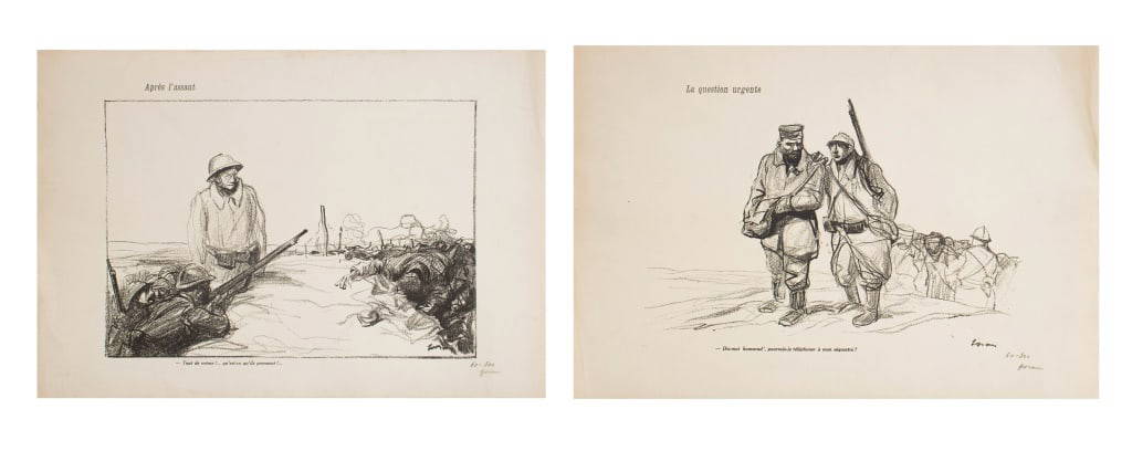 Jean-louis Forain Signed Lithographs, 2 Auction