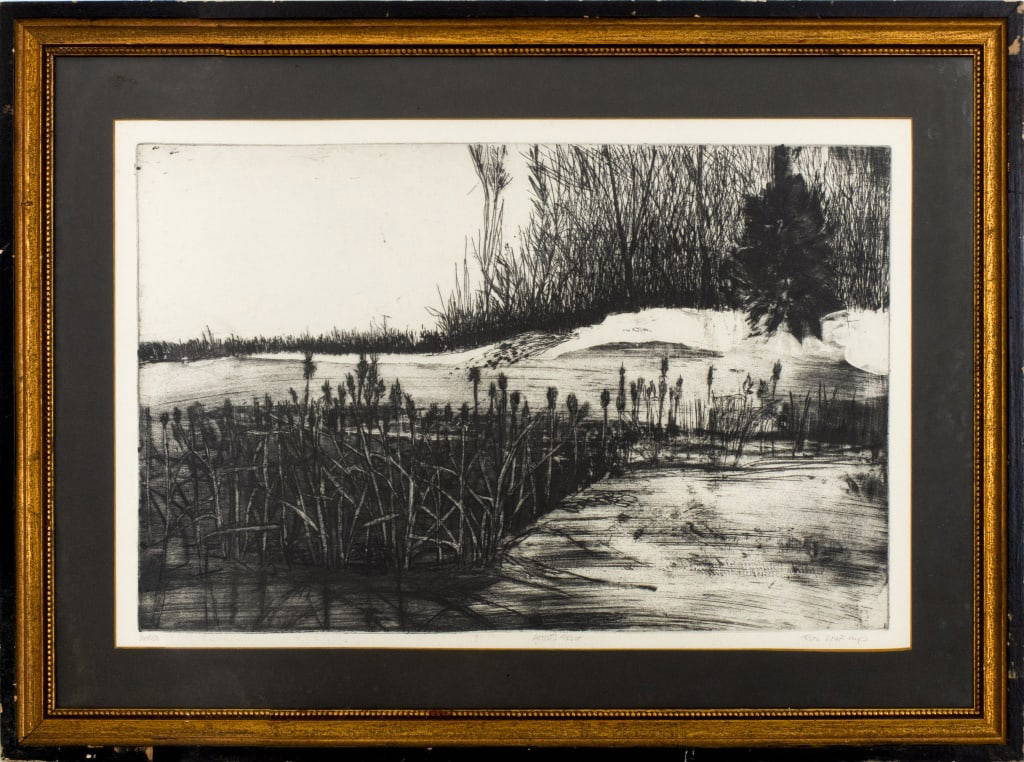 Ruth Leaf "marsh" Artist's Proof Etching Auction