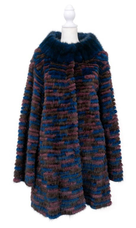 Danish Dyed Mink Fur Coat Auction