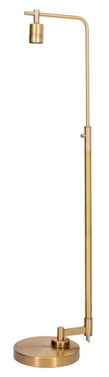 Intertek Modernist Brass Standing Floor Lamp Auction