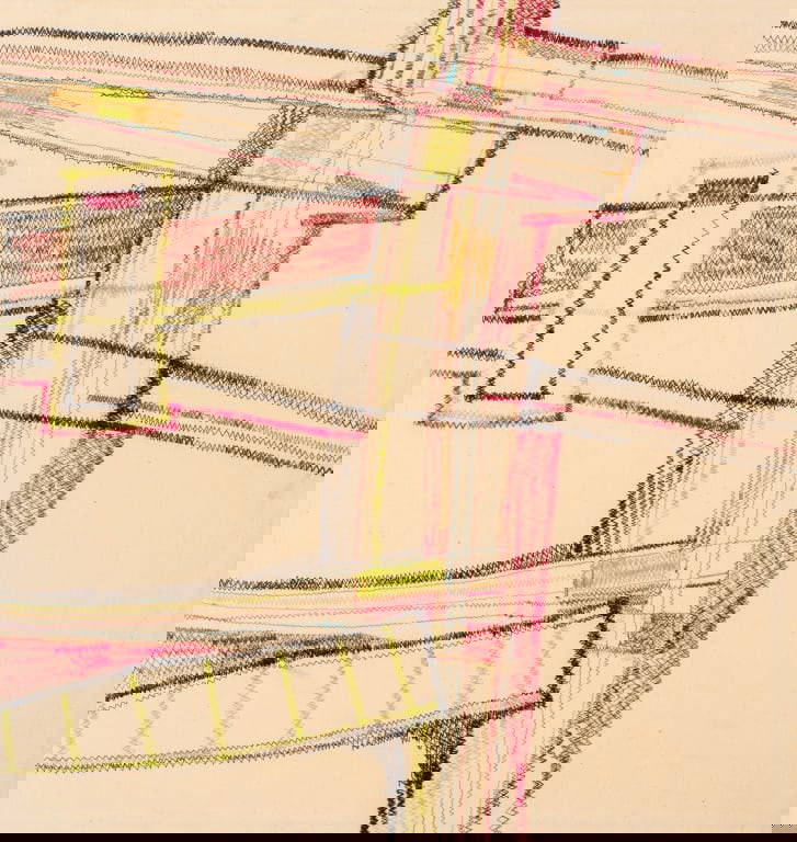 Contemporary School Abstract Machine Embroidery Auction