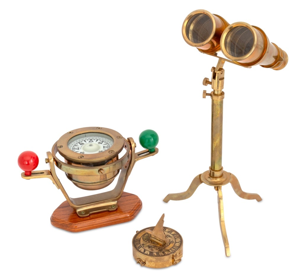 Brass Nautical Instruments, 3 Auction