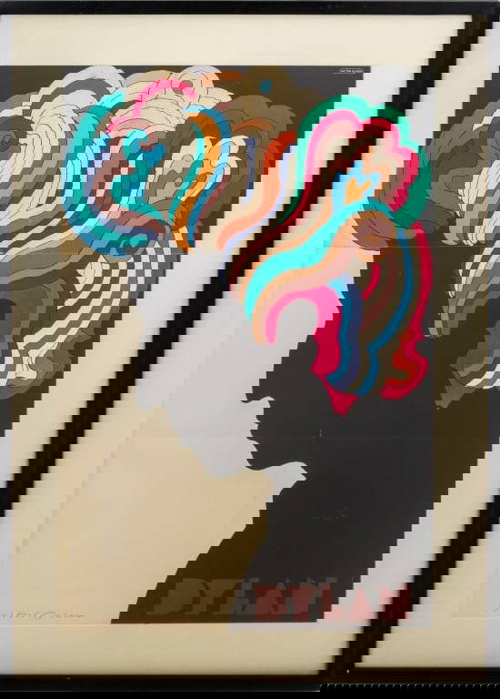 Milton Glaser Signed "dylan" Poster, 1966 Auction