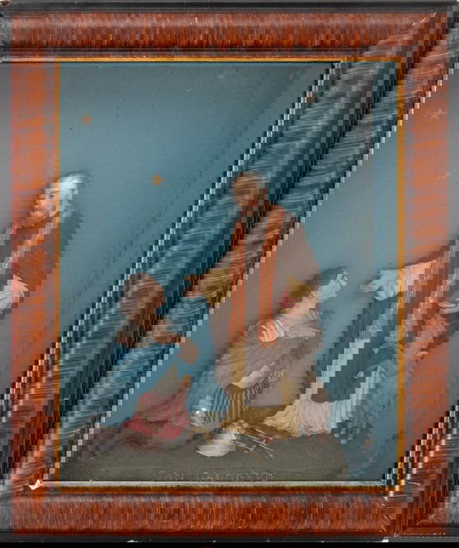 Victorian Saint Calogero Shadowbox Diorama Auction