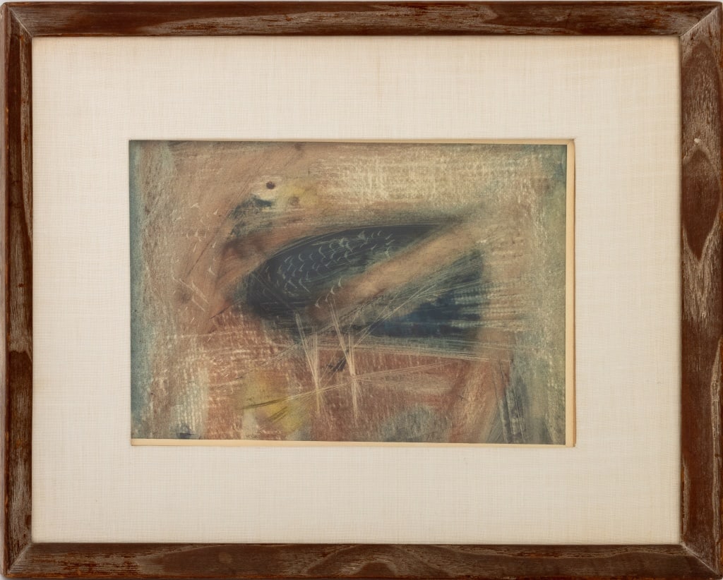 Reginald Weston Abstraction Mixed Media, 1950 Auction
