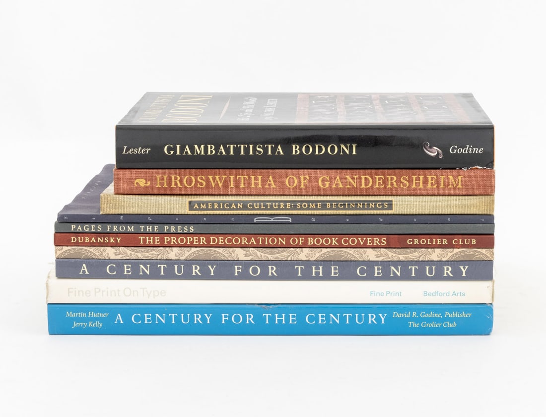 Book, Typography, & Print History Books, 10 Auction