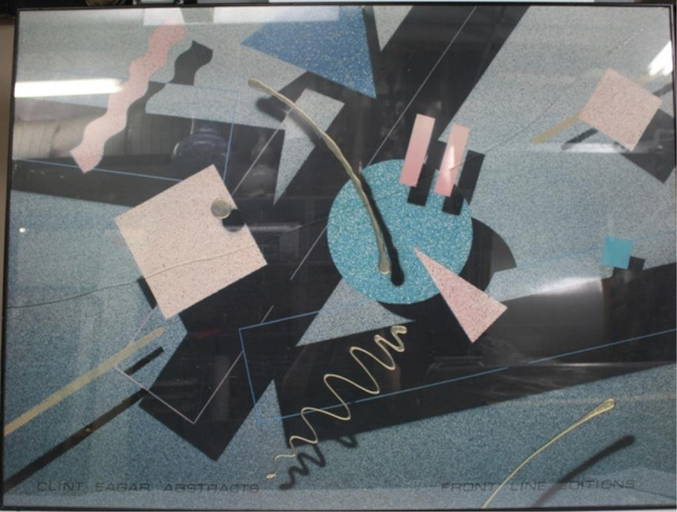 Clint Eager "abstract" Poster 1987