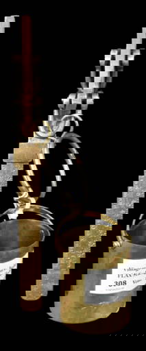 Brass Bushel Beam Flax Scale W/ Bucket