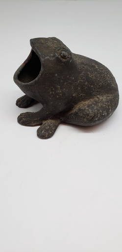 Cast Iron Match Safe Frog
